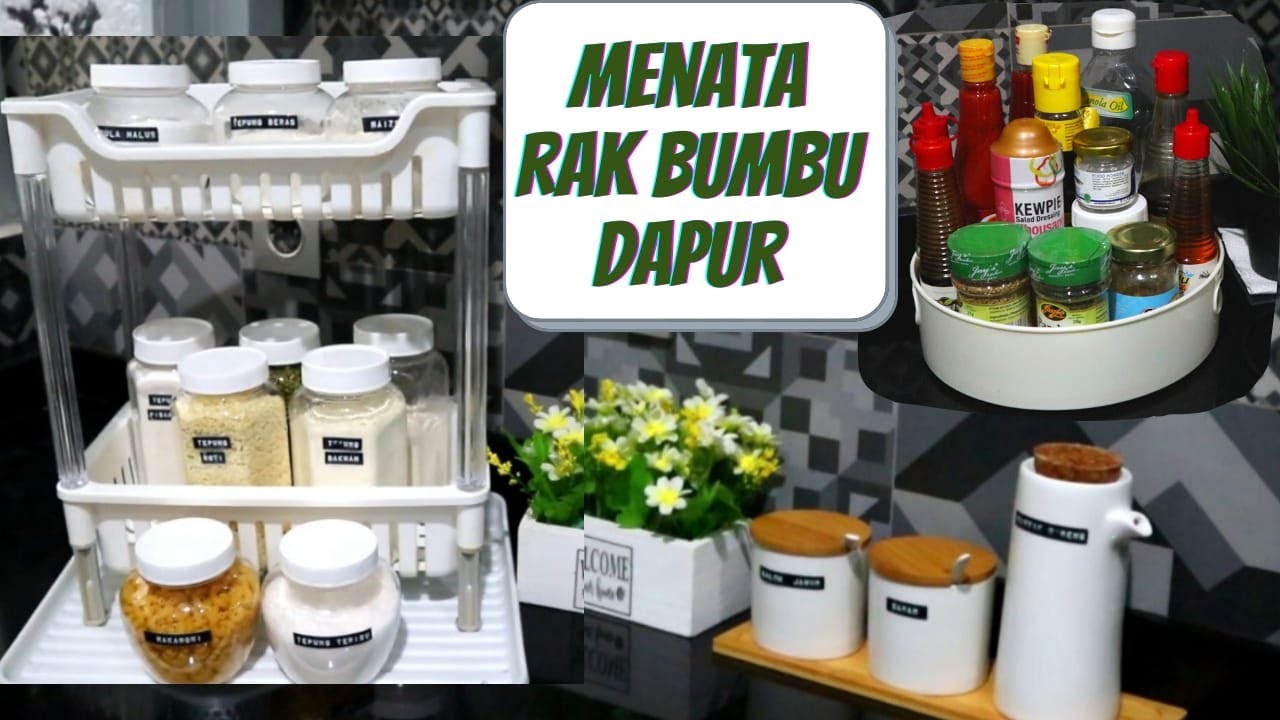 MENATA RAK BUMBU DAPUR | DAILY VLOG KEGIATAN IBU RUMAH TANGGA - YouTube