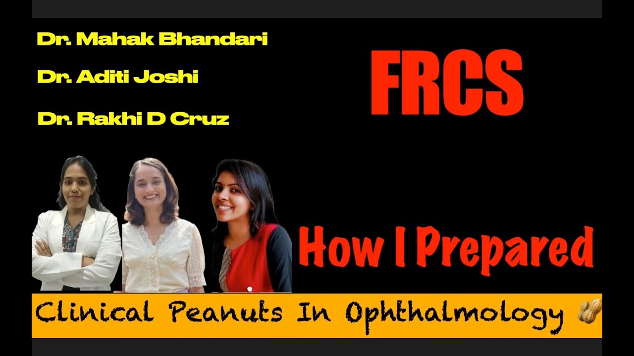 FRCS - How to clear the toughest exam in Ophthalmology with @eyeopine ...