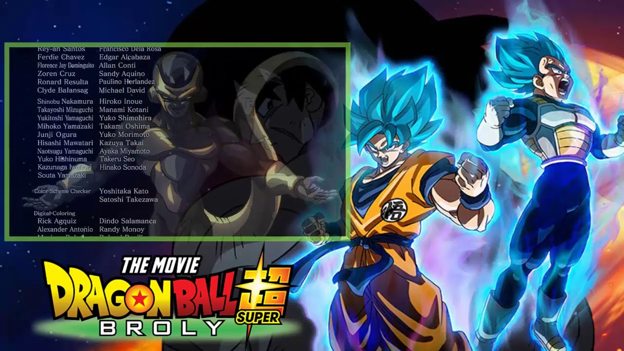 Dragon Ball Super Broly CREDITS Blizzard english version - YouTube