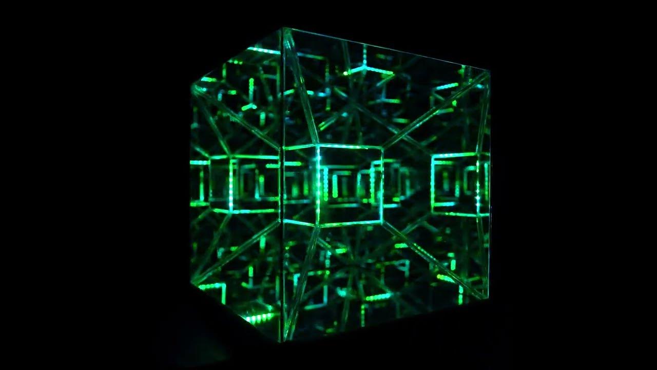 Tesseract NFT Hypercube Infinity Mirror Art Sculpture by Nicky Alice ...