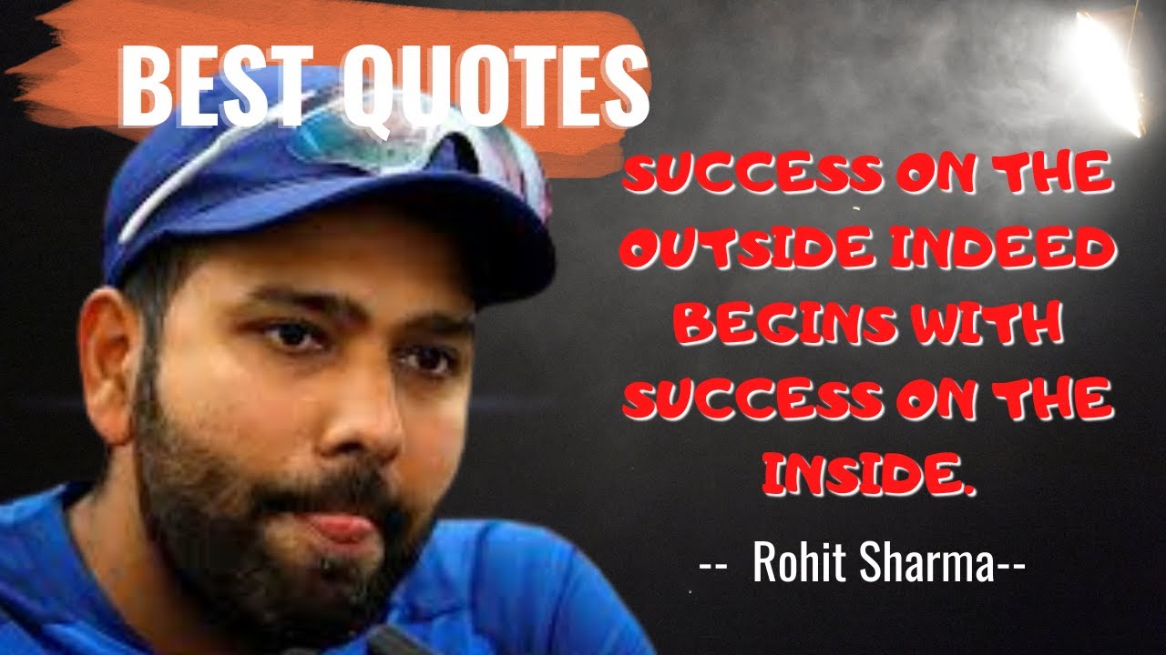 Rohit Sharma Quotes : It is always a pleasure to bat with Rohit Sharma ...