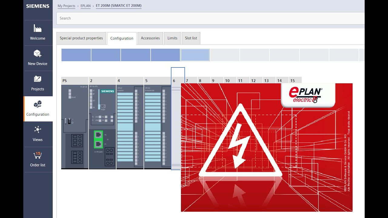 EPLAN Electric P8 & Siemens Cloud based TIA Selection Tool - YouTube
