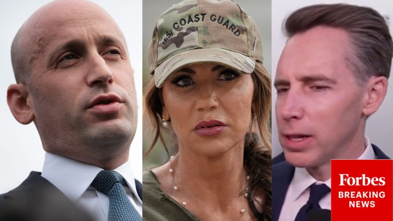 Josh Hawley Asked About Stephen Miller And Kristi Noem Calling Alex ...