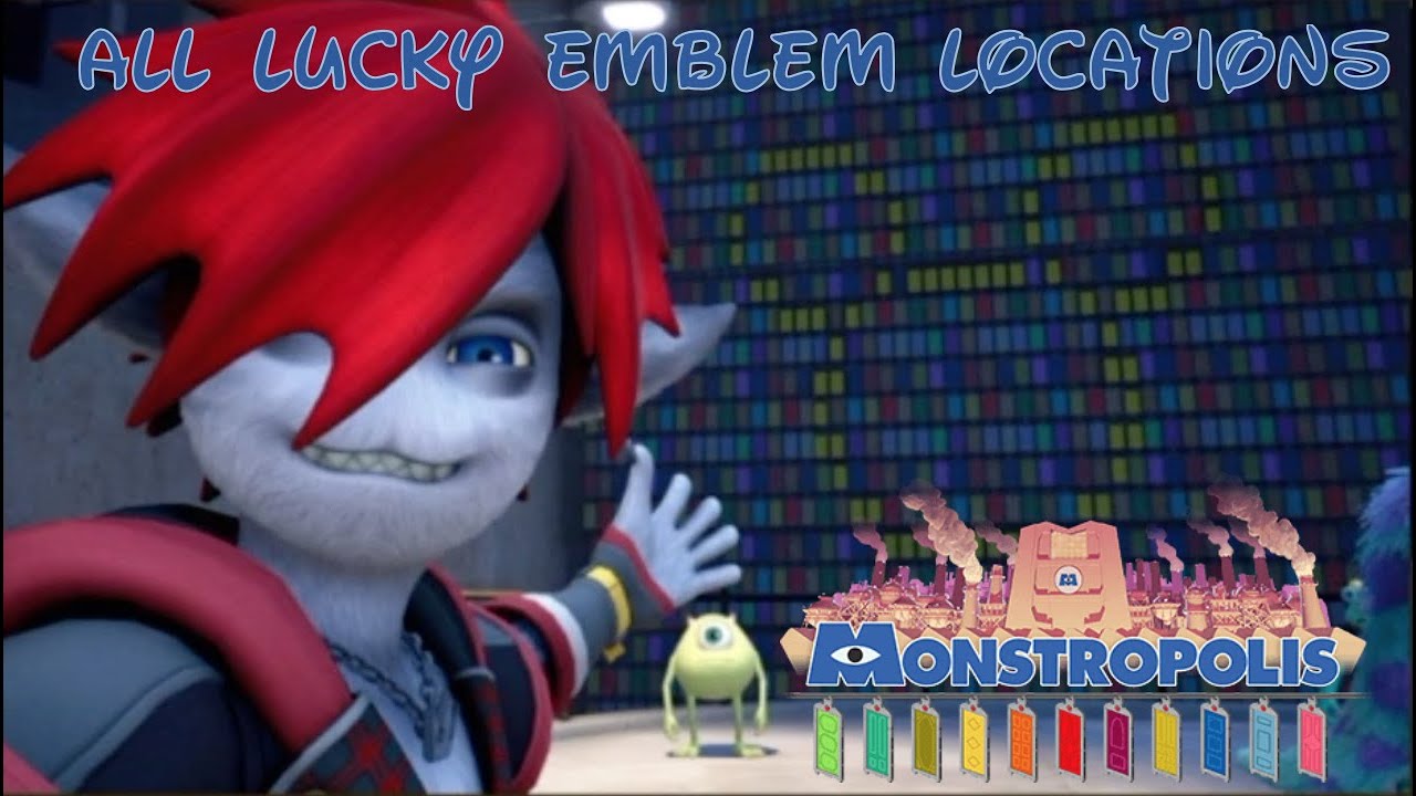 MONSTROPOLIS | ALL LUCKY EMBLEM LOCATIONS - YouTube