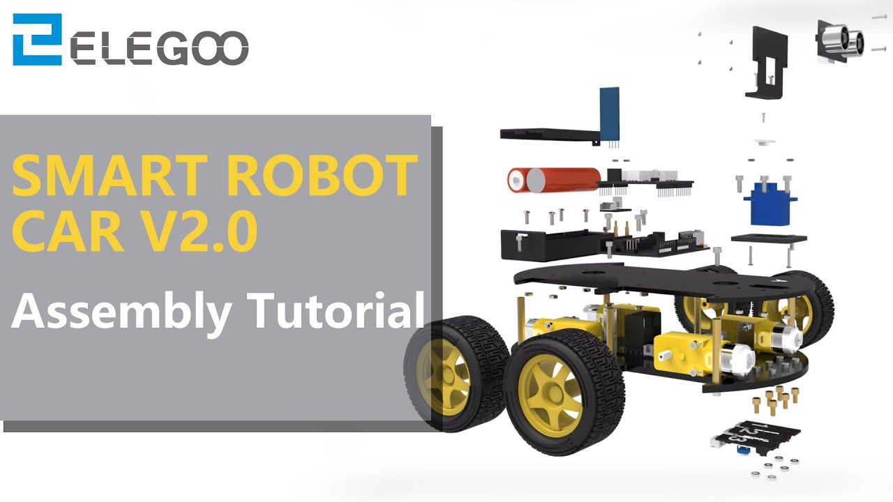 Assemble Elegoo Arduino Robot Version 18 Steps With