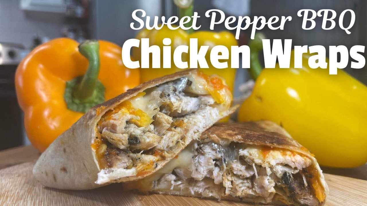 Sweet Pepper BBQ Chicken Wraps - YouTube