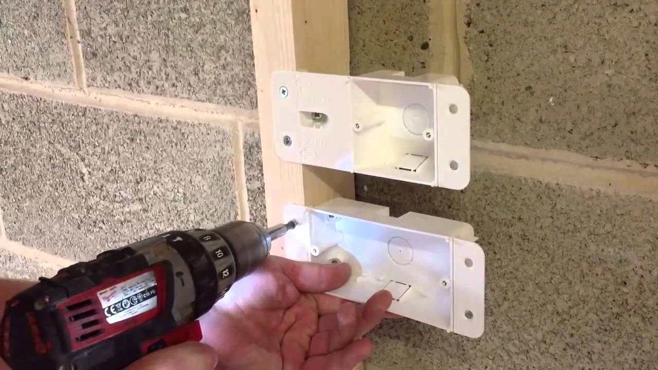 Click Studbox 1G and 2G fixing to timber - YouTube