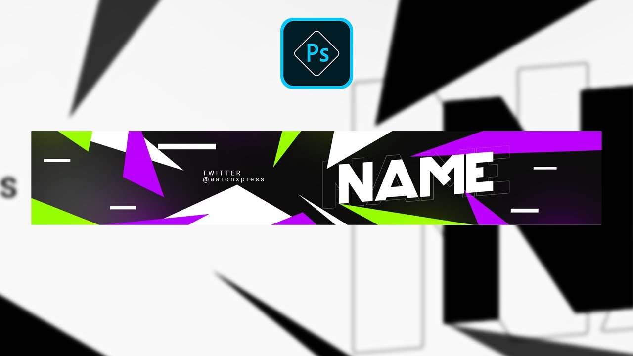 PS Tutorial: Creating a Youtube Banner - YouTube