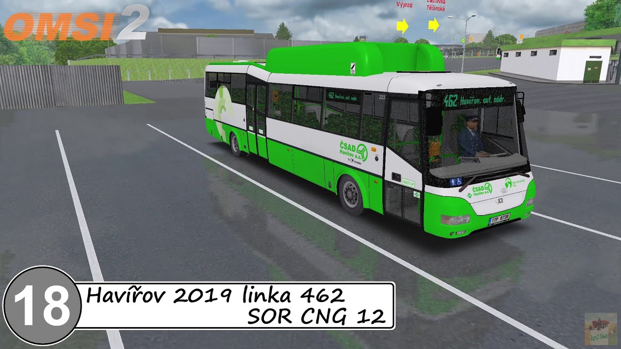 OMSI 2 #18 - Havířov 2019 linka 462 - SOR CNG 12 - YouTube