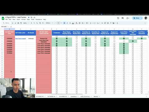 DM Tracking Sheet - Bonus: Resources · 6 Figure FitPro Crash Course