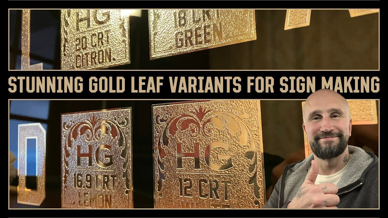Gold leaf variants. With updated gilding advice - YouTube