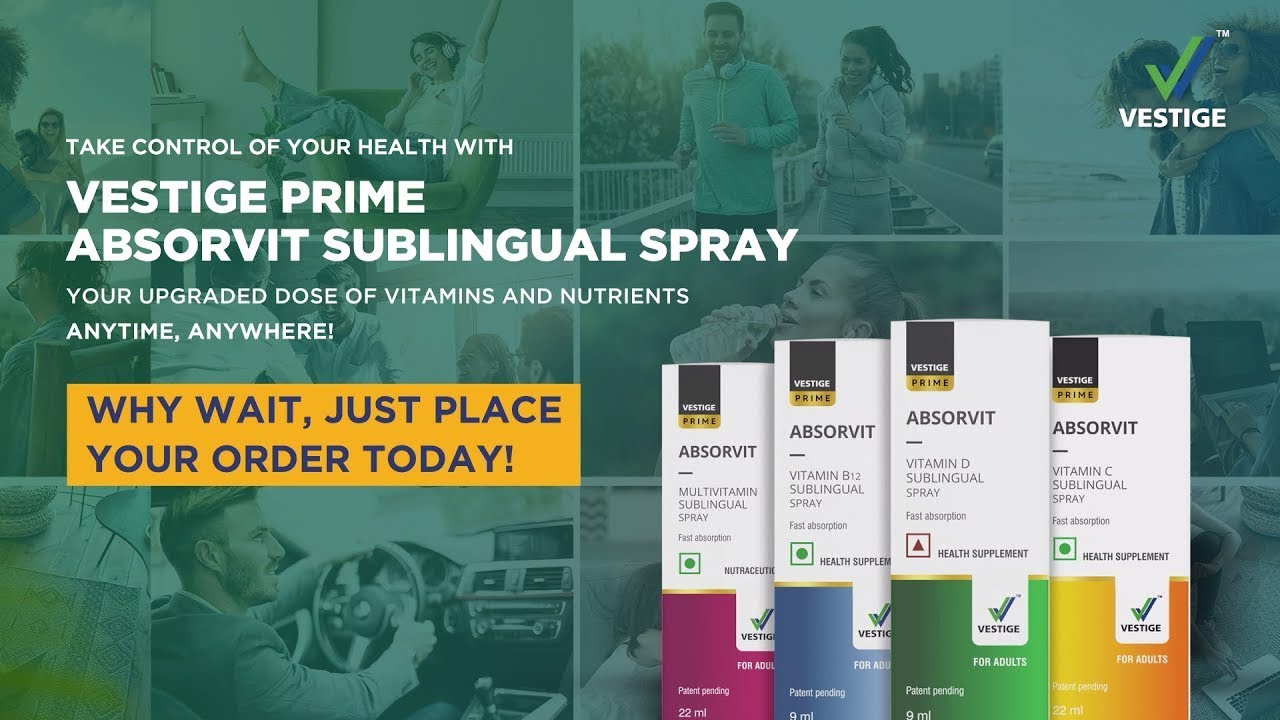 Vestige Prime Absorvit Sublingual Spray - Product AV (Hindi) - YouTube