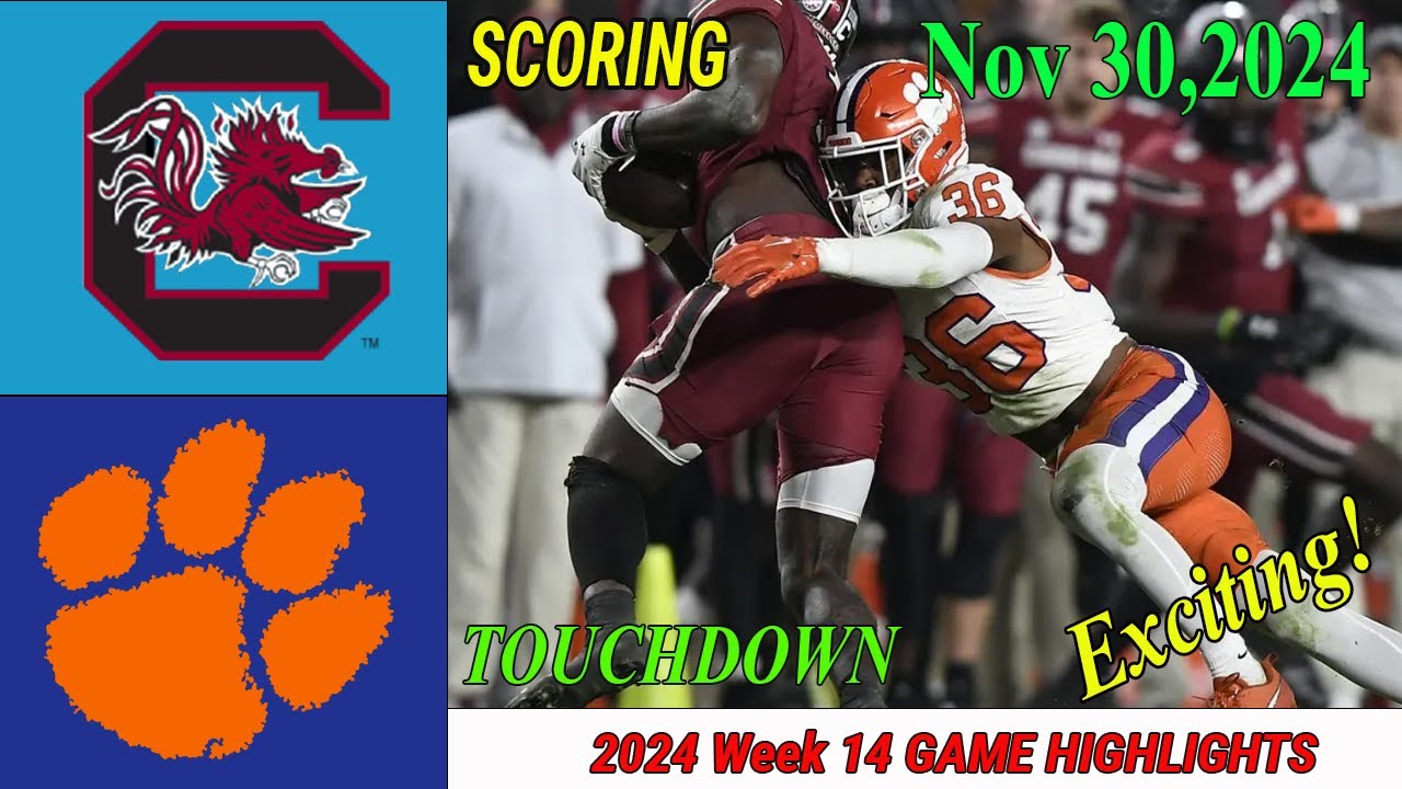 South Carolina vs Clemson [WEEK 14] GAME HIGHLIGHTS Nov 30,2024 Men's ...