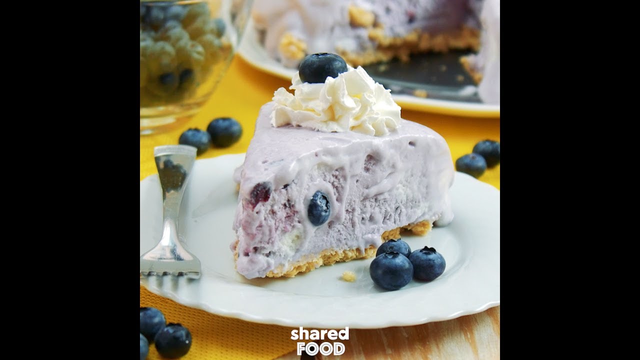 Blueberry Ice Cream Tart | Dessert - YouTube