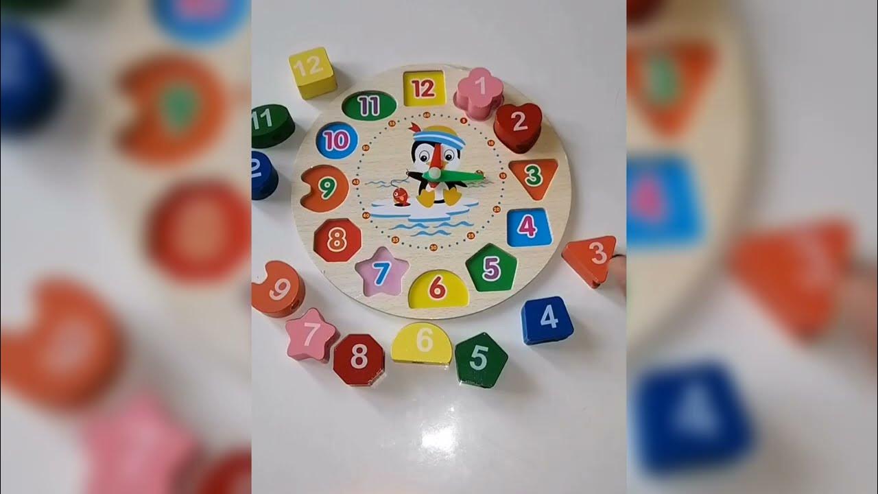 Numbers 1 -12 , funny clock for kids - YouTube