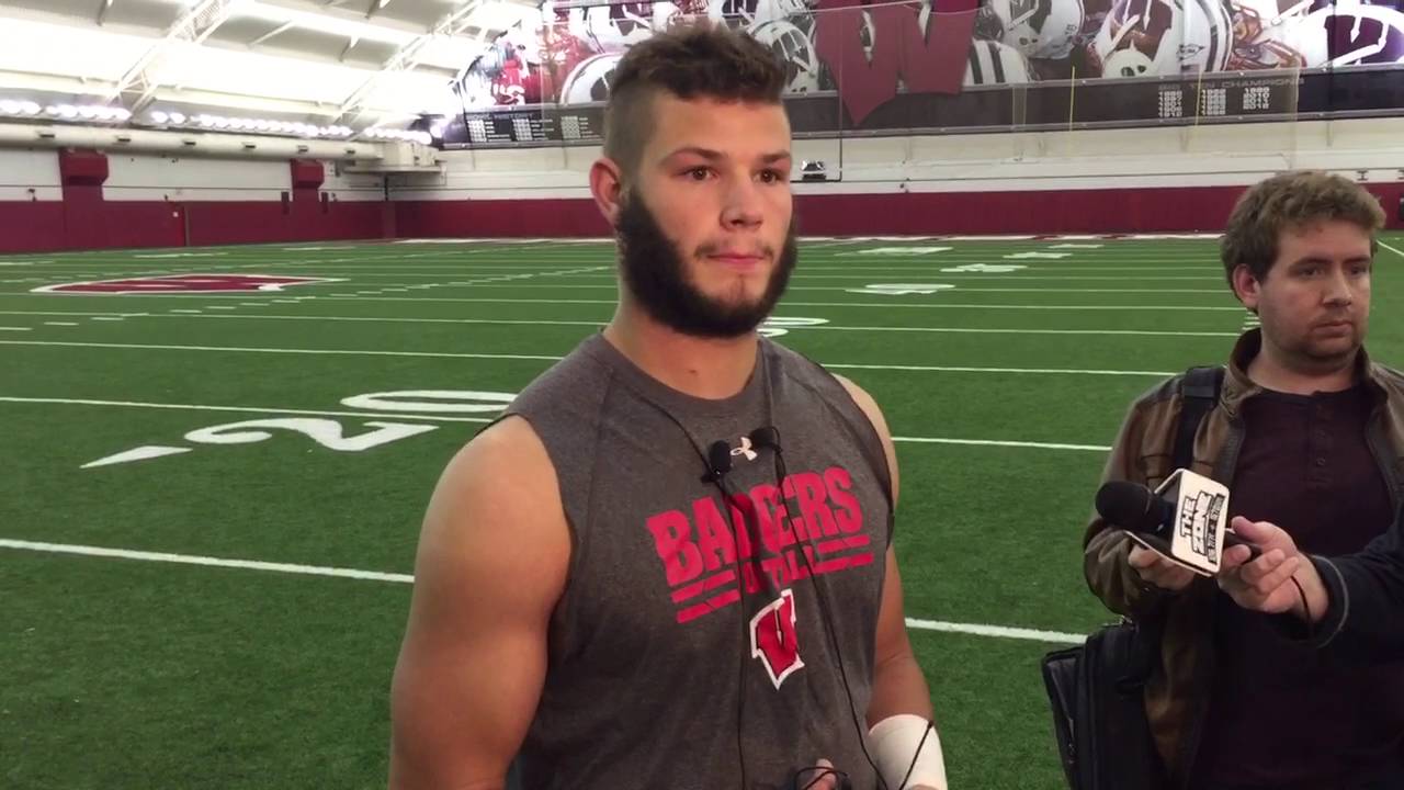 Wisconsin ILB Jack Cichy discusses potent Ohio State offense - YouTube