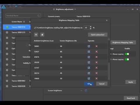 LED display brightness adjustment video manual - YouTube