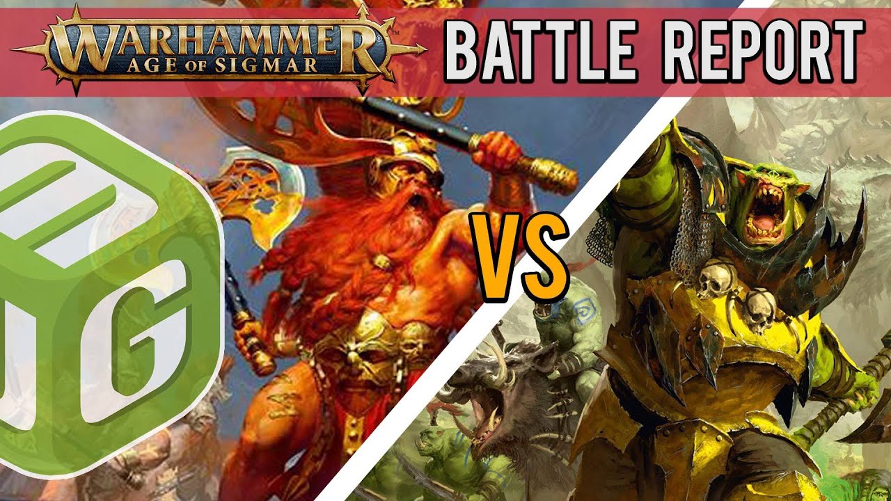 Bonesplitterz vs Fyreslayers Age of Sigmar 3rd Edition Battle Report Ep ...