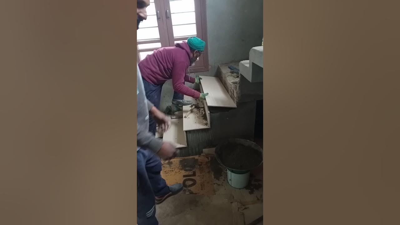 Amazing stairs! tiles Installation (part 1) #shorts #installation #stairs - YouTube