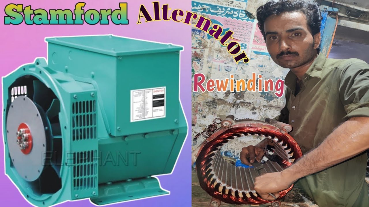 How to Rewinding 40kva Alternator winding /Coils fitting/Motor Winding ...