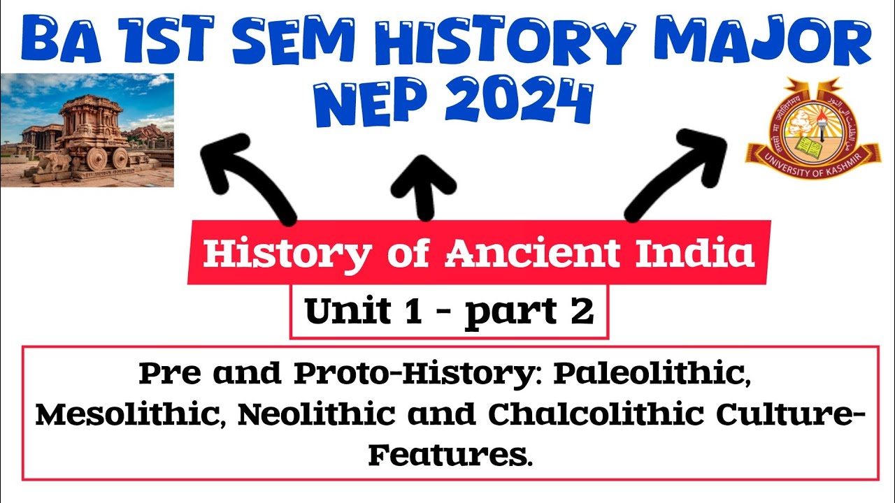 Unit1- P2- PRE AND PROTO HISTORY : PALEOLITHIC, MESOLITHIC, NEOLITHIC ...
