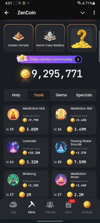 ZENCOIN DAILY COMBO CARDS TODAY 20 October #zencoin #dailycombo #news #Airdrop - YouTube