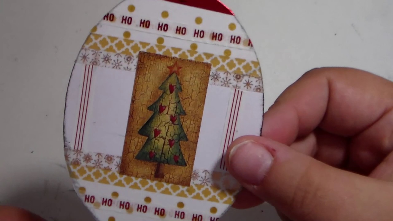 Christmas shaker tags & ornament tutorial - YouTube