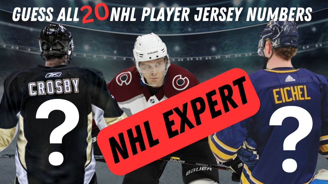 NHL Quiz Challenge: Can You Guess All 20 NHL Hockey Player Jersey ...