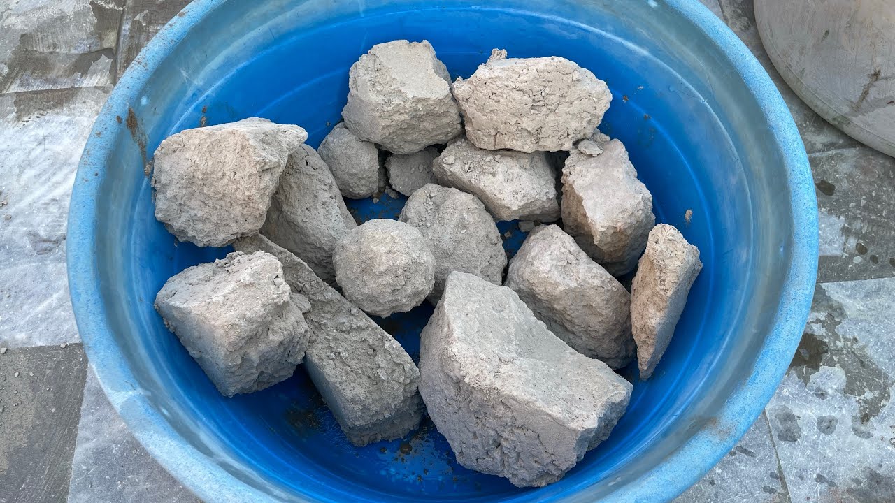 New Concrete Mud Dry Tub Crumbling ASMR - YouTube