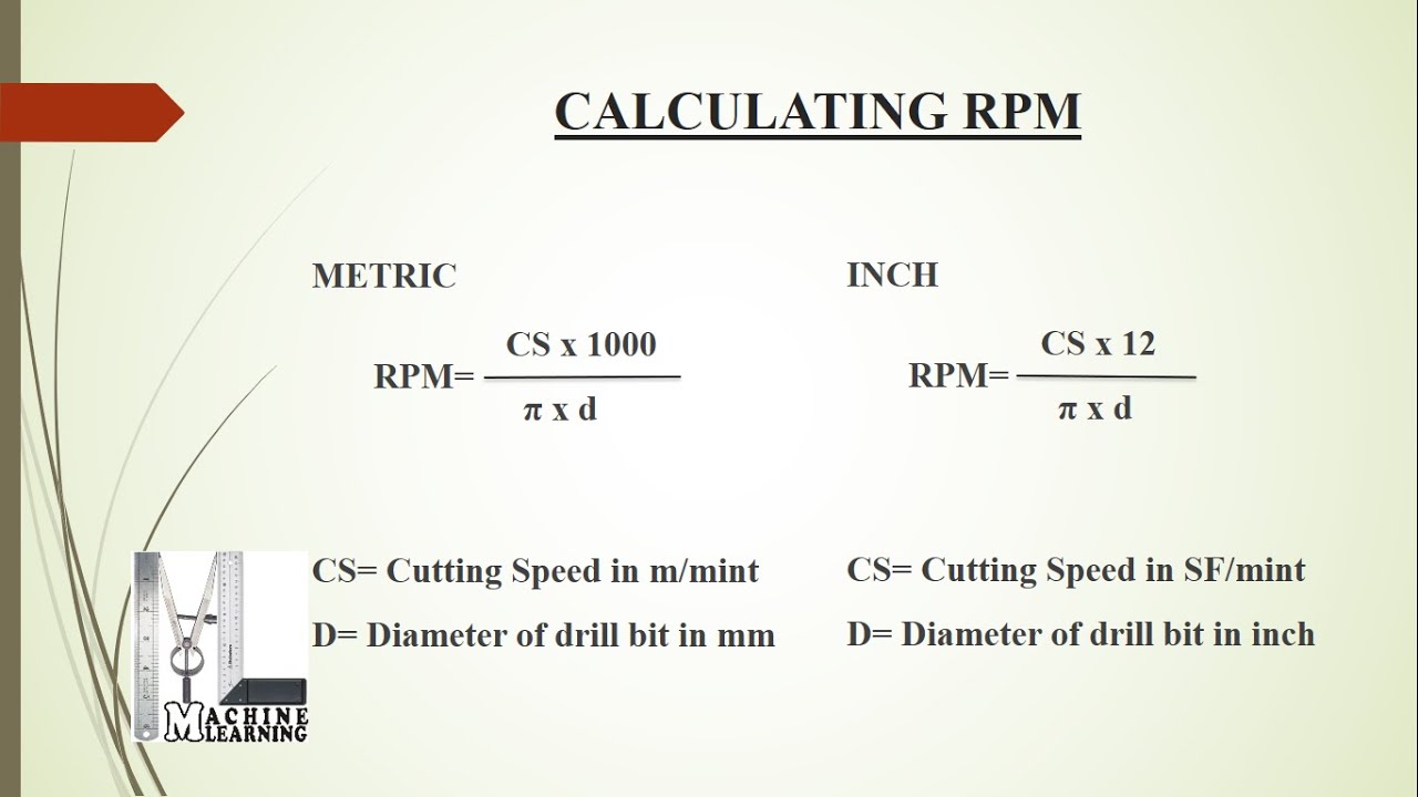 MST 06 How To Calculate RPM For Drilling In Urdu Hindi 