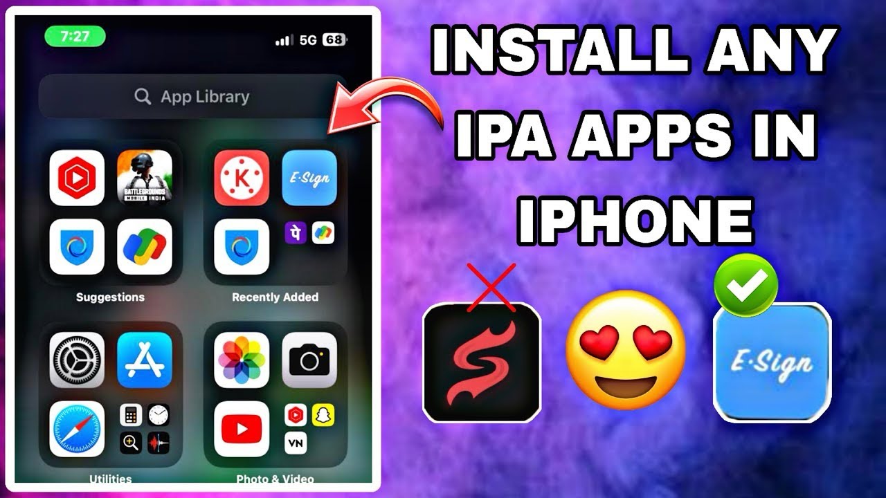 How to install ESign on IOS - YouTube