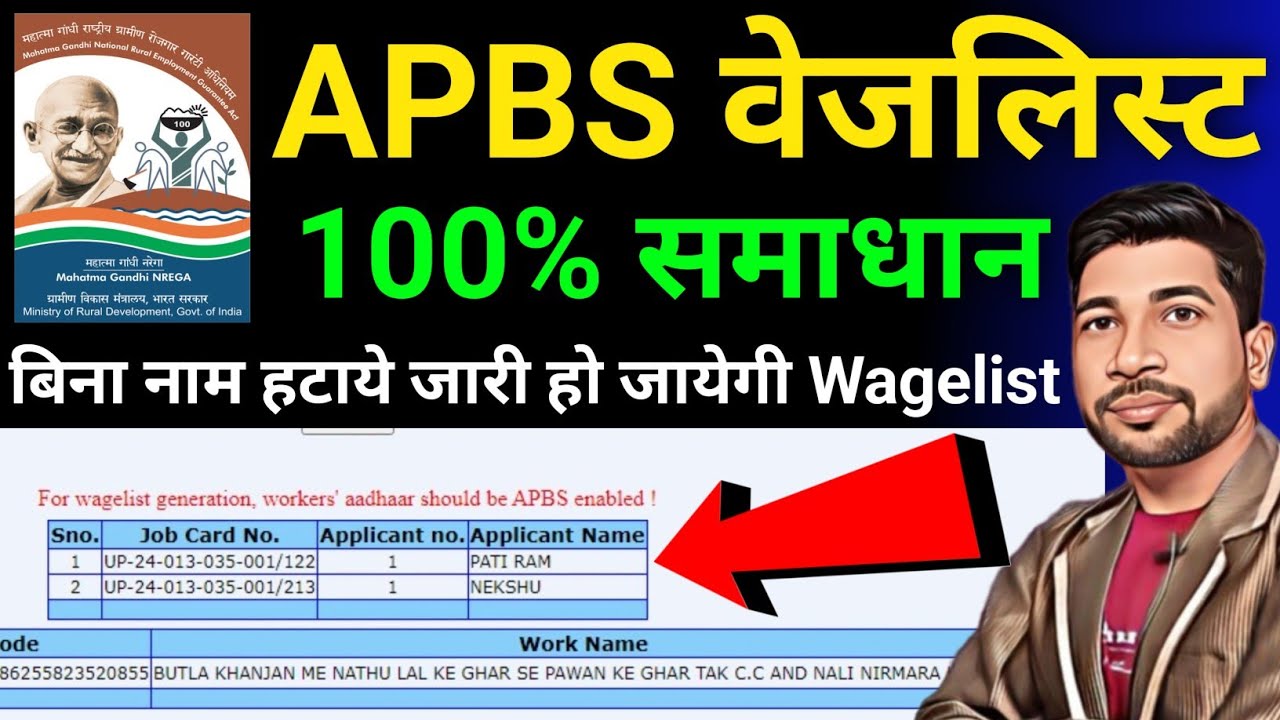 Mgnrega Wagelist Problem | Wagelist generation workers' Aadhaar Should ...