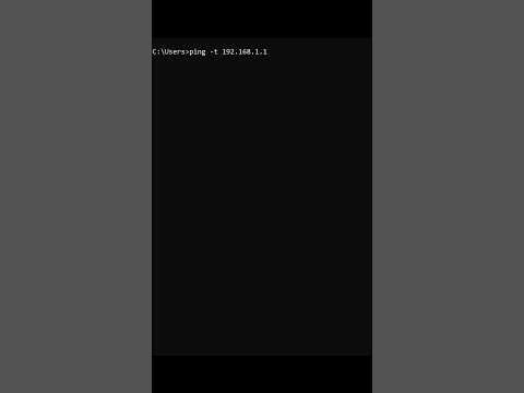 Continuous Ping in Windows Command Prompt #Shorts - YouTube