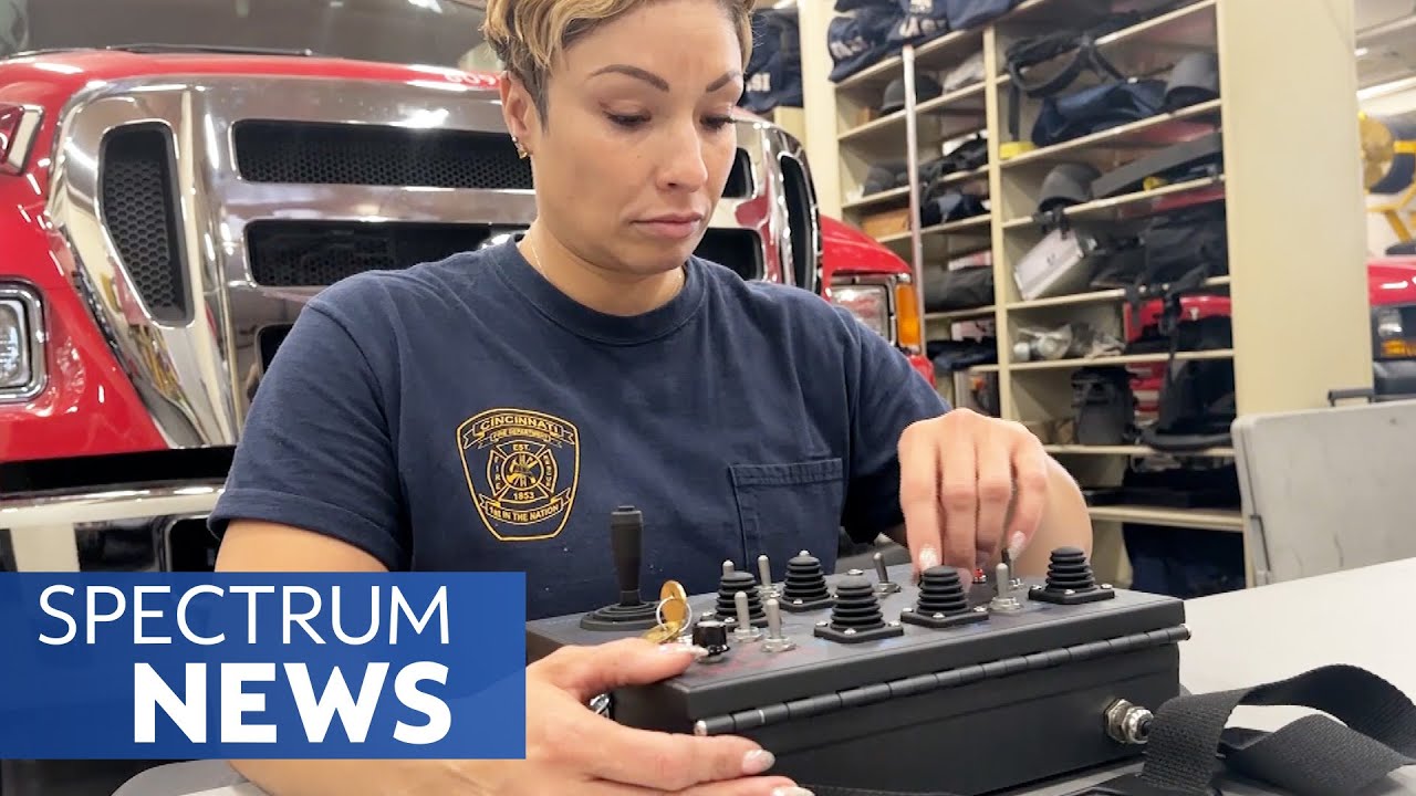 First Female Bomb Tech Makes Firefighting History | Spectrum News - YouTube