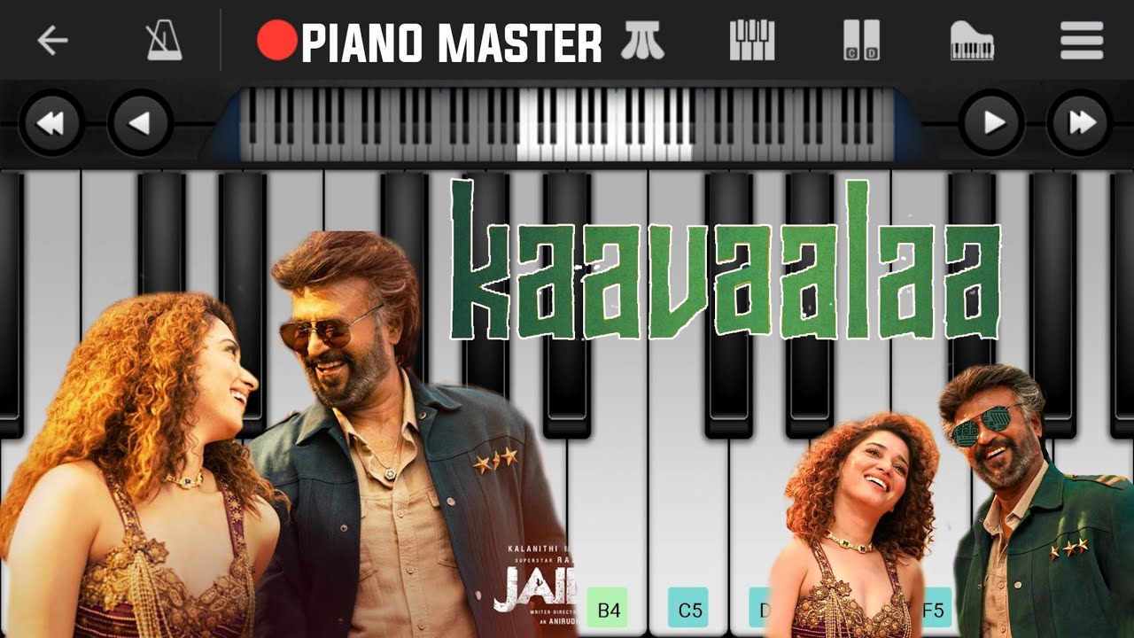 Kaavaalaa Jailer Song Easy Piano Tutorial - YouTube