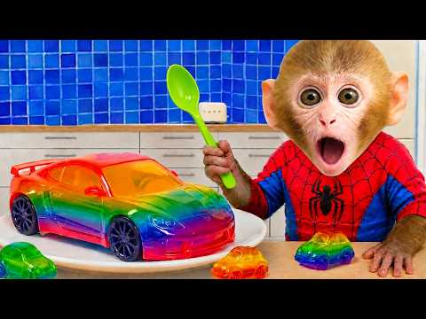 Maymun Kika Büyük Bir Gökkuşağı Süper Arabası Buluyor!🚗✨