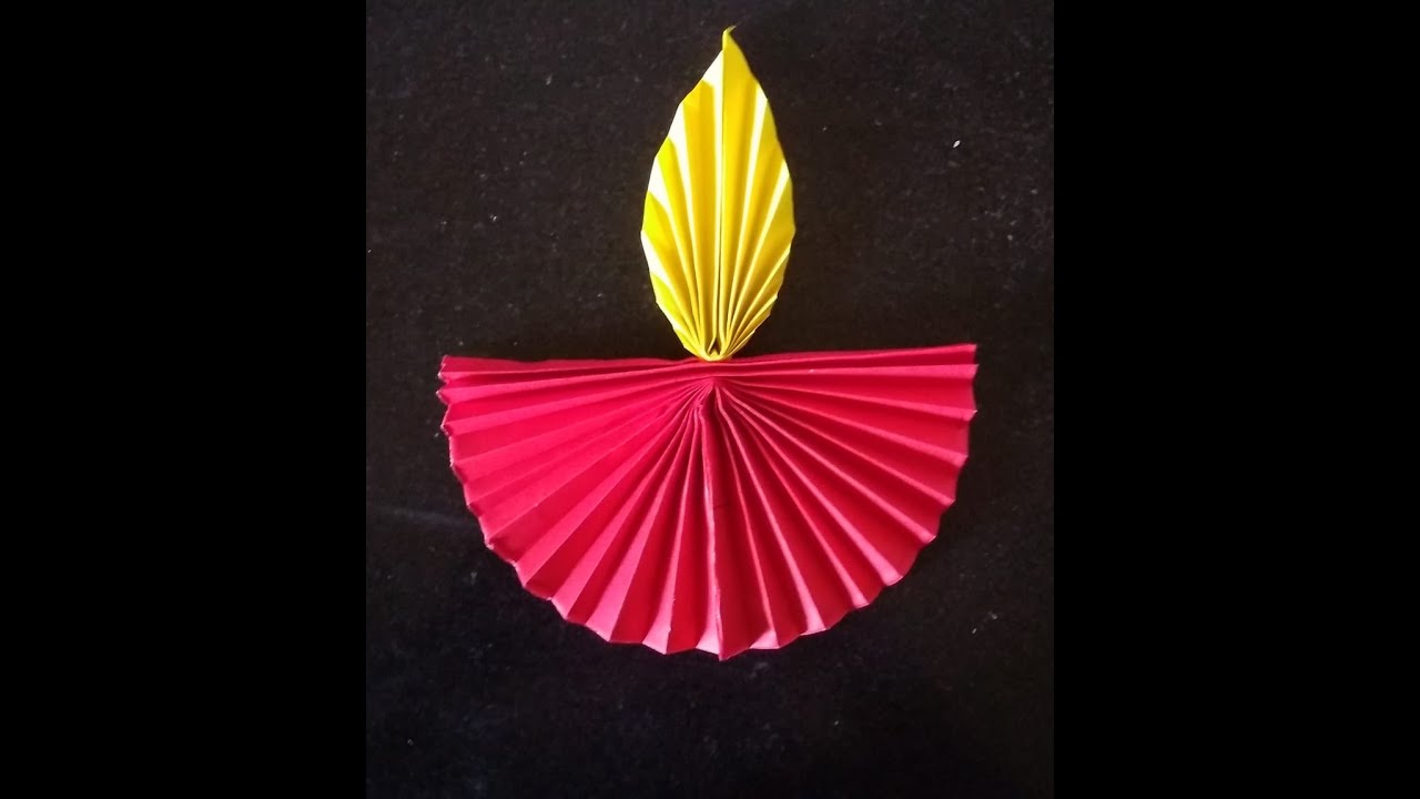 DIY How to make Beautiful Paper craft Karthigai Deepam/The Festival of ...
