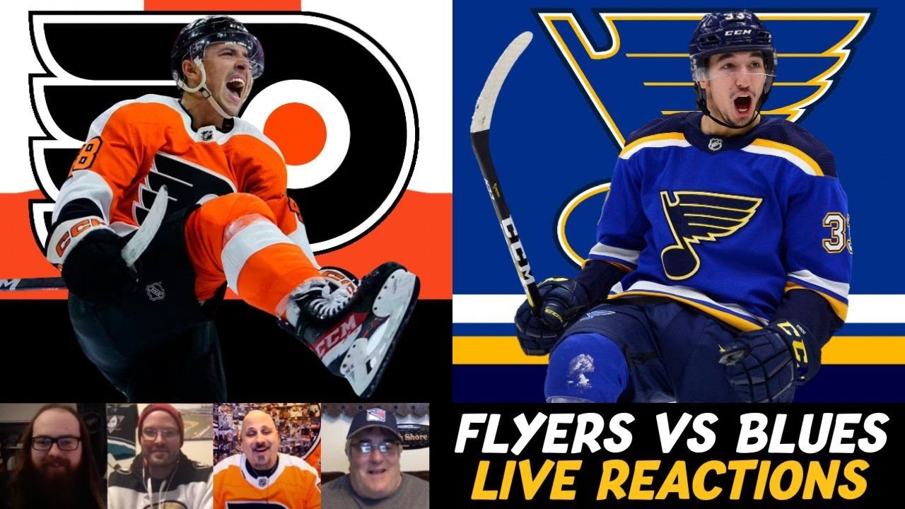 Flyers vs Blues LIVESTREAM REACTIONS | Philadelphia Flyers vs St.Louis ...
