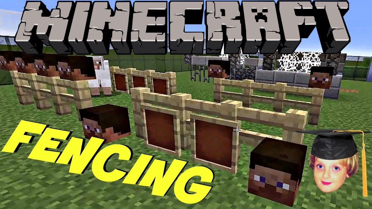MINECRAFT FENCE TUTORIAL - YouTube