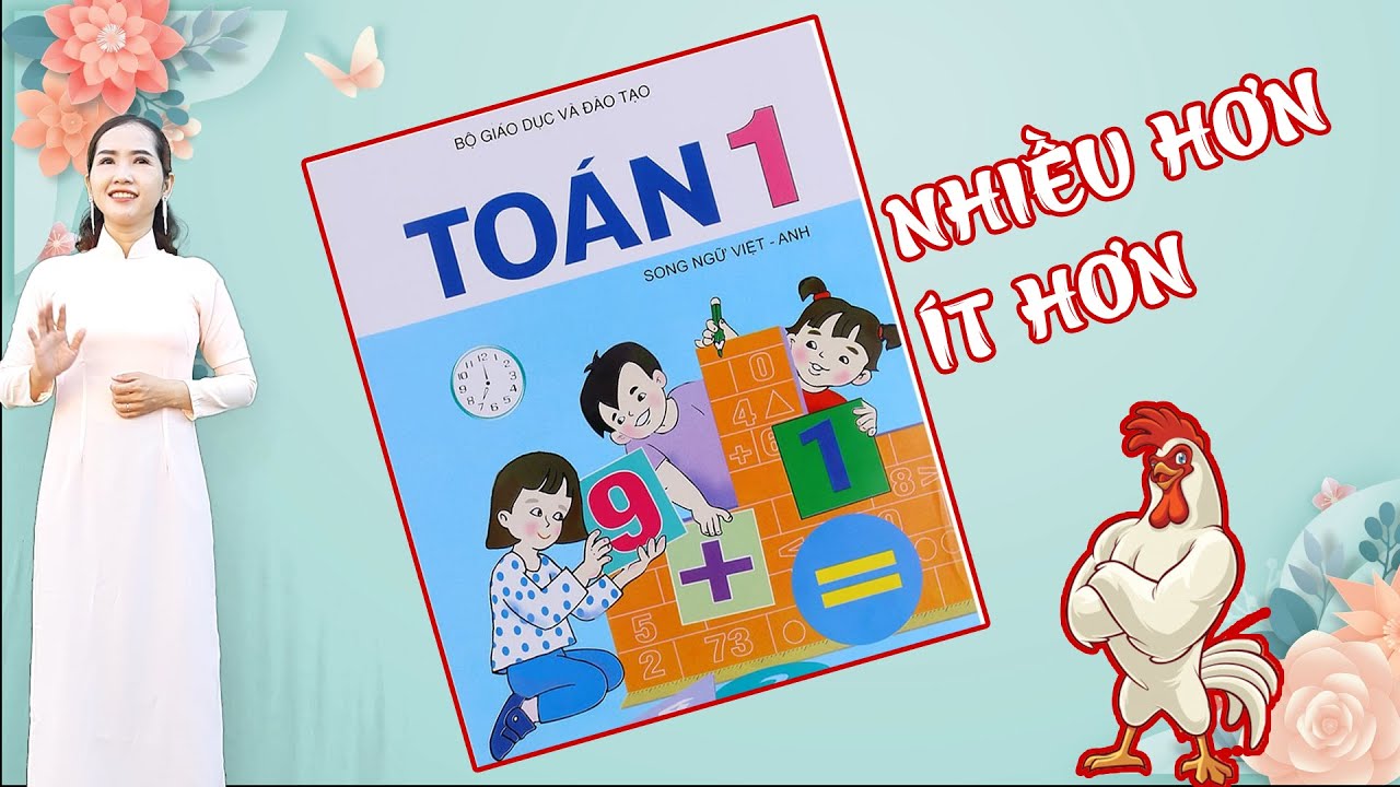 Học toán lớp 1 bài 1 (Nhiều hơn - ít hơn) - YouTube