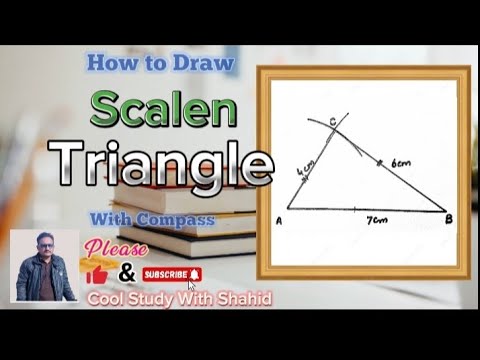 How to construct Scalene triangle using compass.Construction of Scalene ...