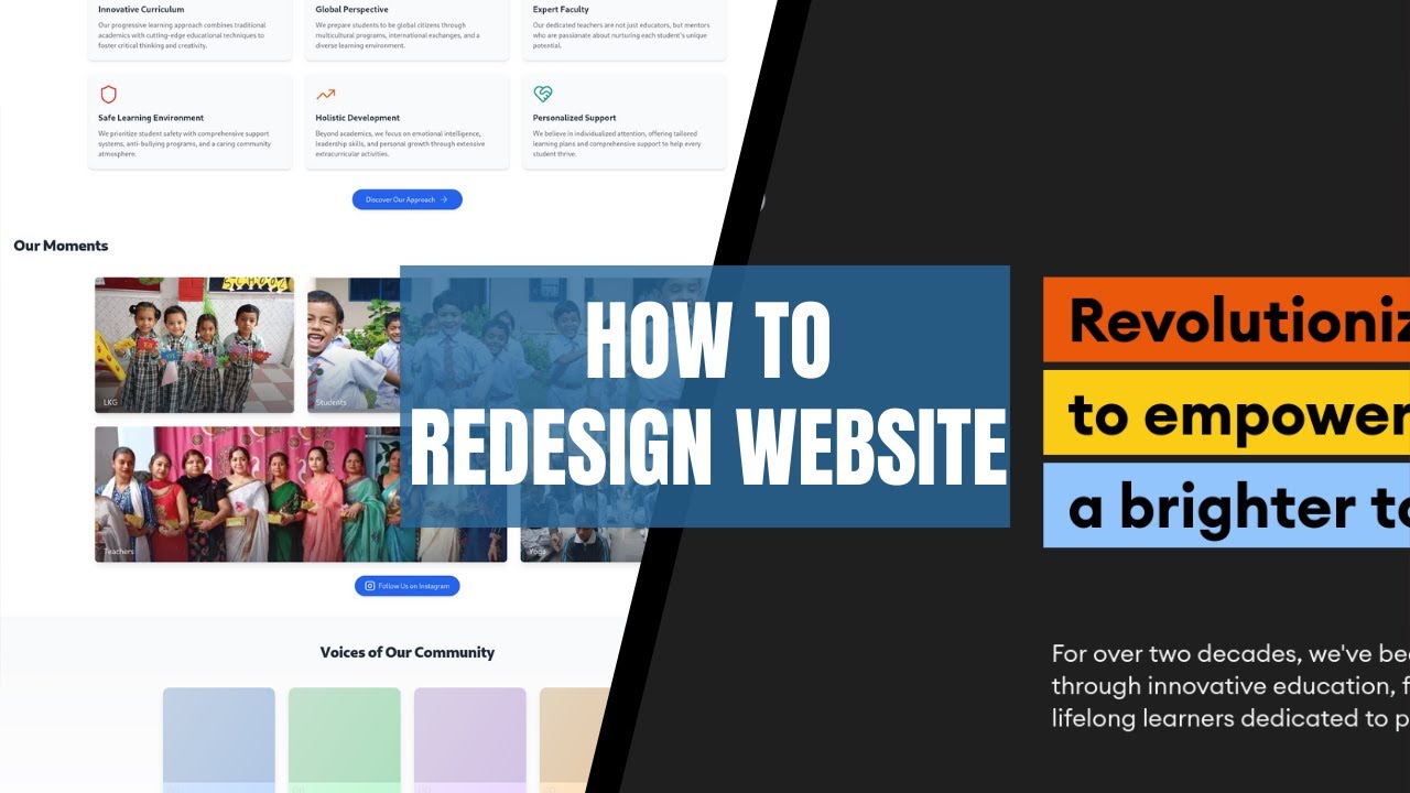 School Website Redesign | Modern Digital Transformation by Designah ...