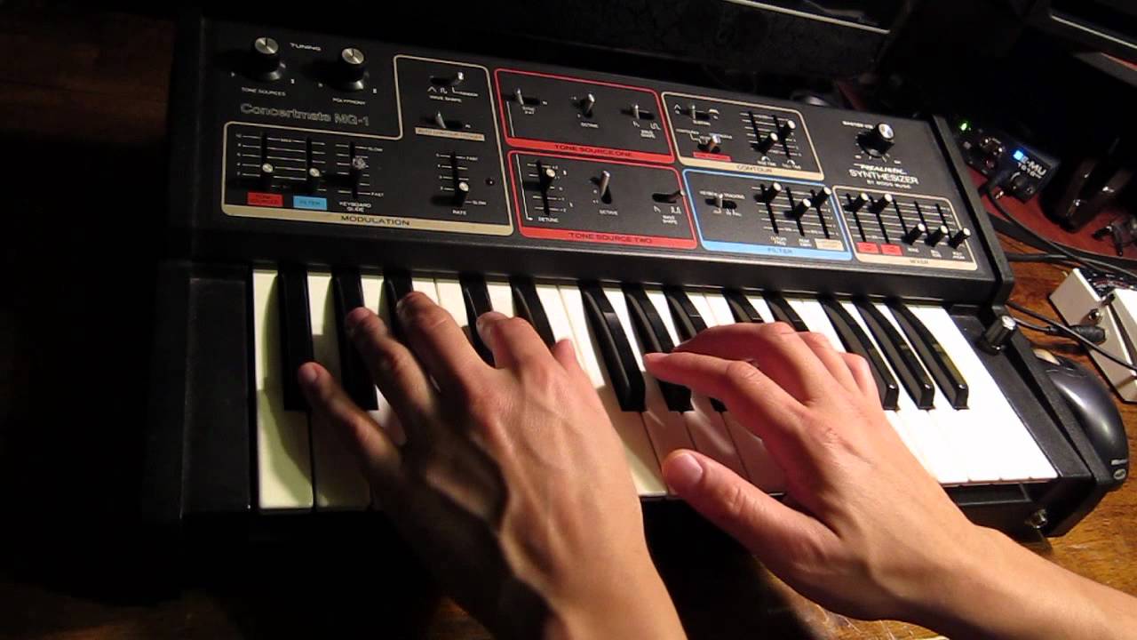 Modded Realistic Concertmate by Moog MG1 Demo - YouTube