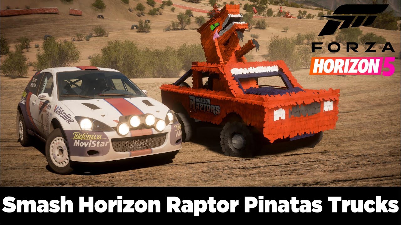 Forza Horizon 5 | RallyAdventure Smash Horizon Raptor Pinatas Truck ...