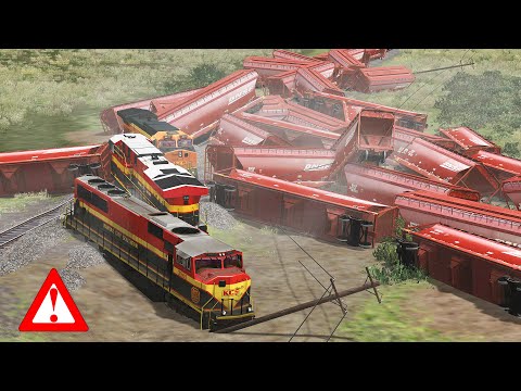 ⚠ Dangerous Obstacle Surprises a Train! - YouTube