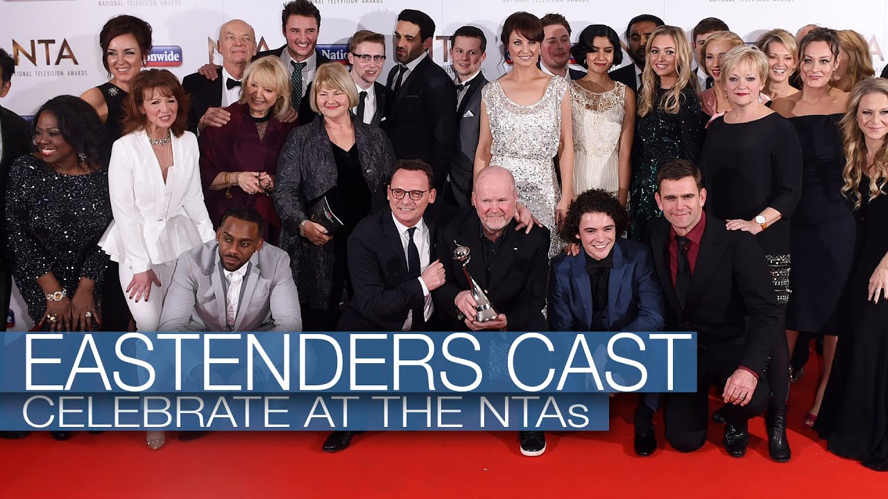 EastEnders cast celebrate at the NTAs - YouTube