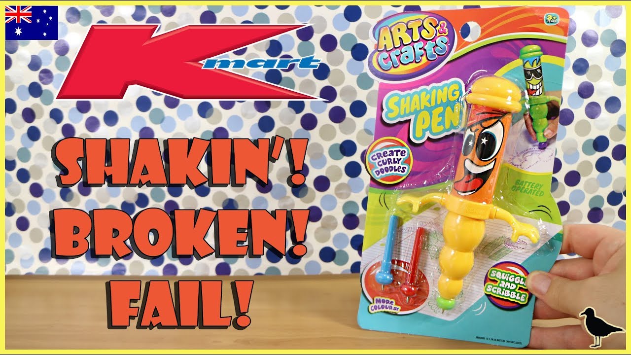 Shaking Pen Arts & Crafts Review FAIL! | Birdew Coloury-Doo's - YouTube