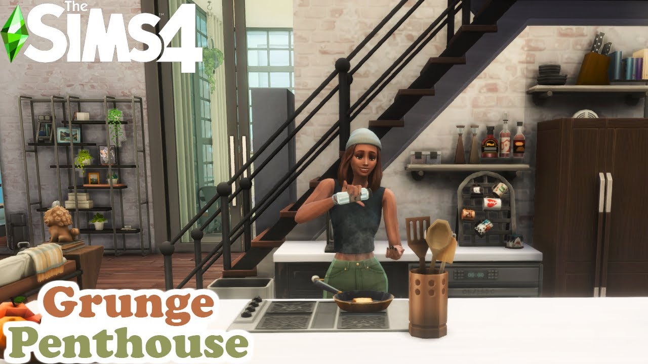 GRUNGE Apartment! | Sims 4 Speed Build - YouTube