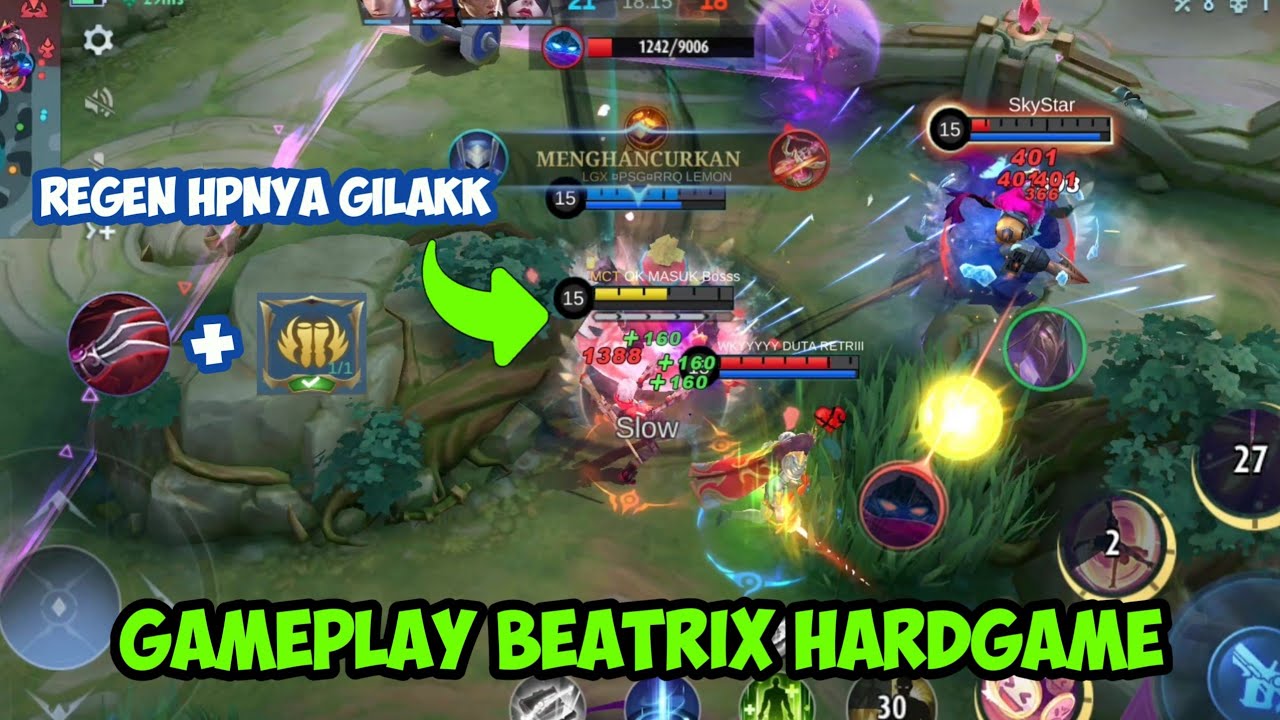 Build&Emblem Beatrix Tersakit Di Patch Terbaru + Gameplay Hardgame Top ...