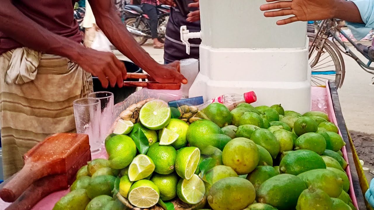 Unique Lemon Juice Making Master Bangladeshi Street Food Lemons contain ...